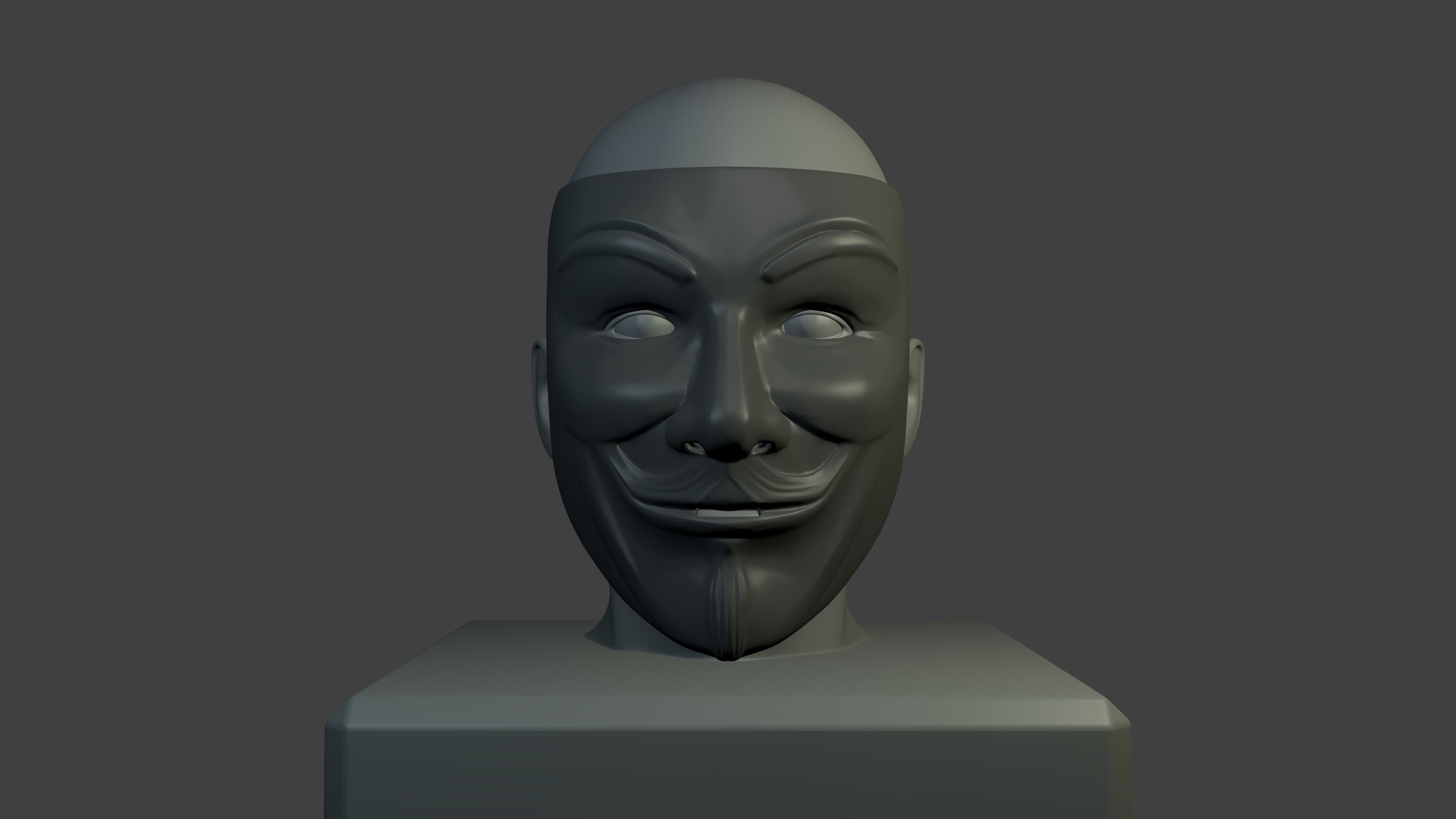 Guy Fawkes Mask free VR / AR / low-poly 3D model | CGTrader