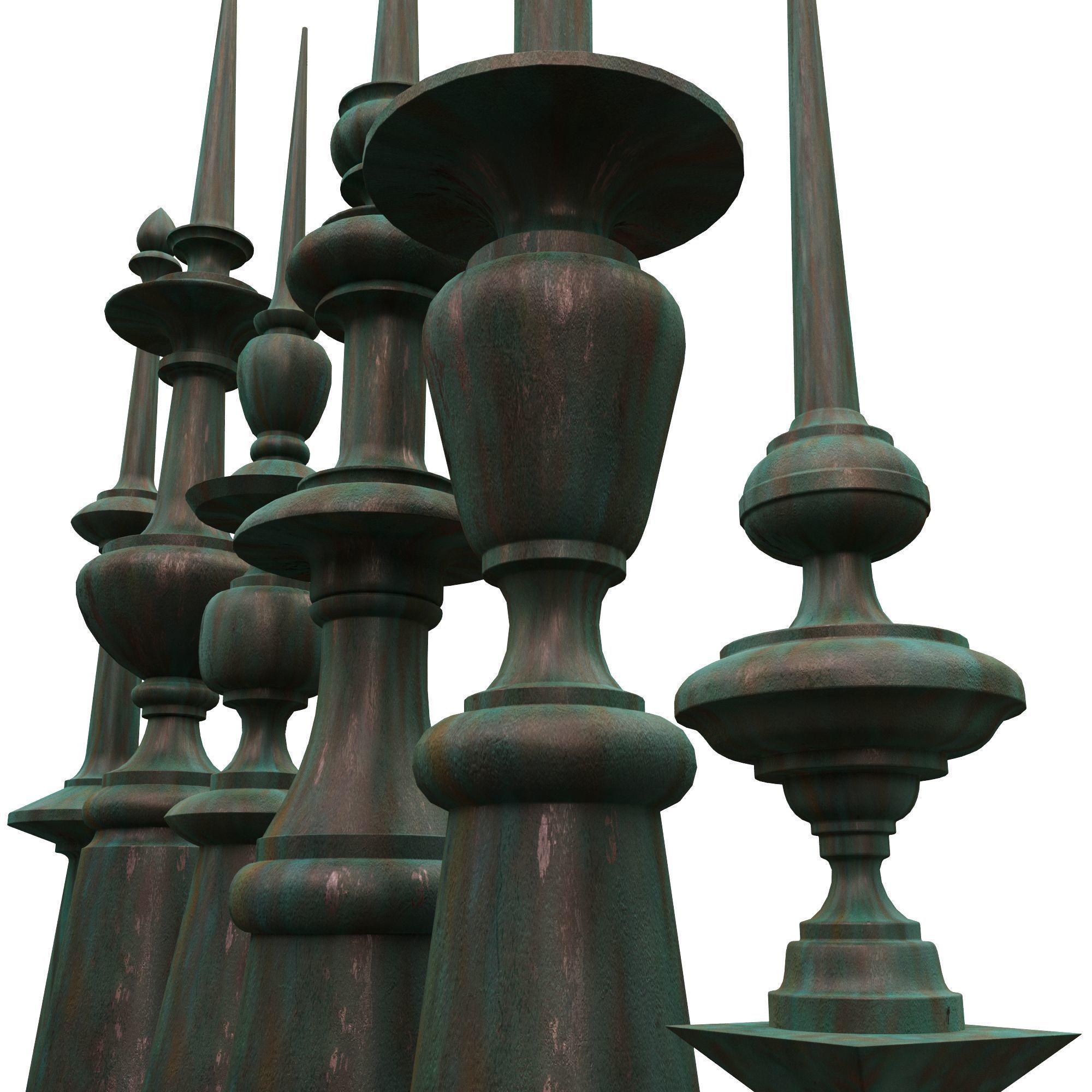 Architectural Metal Finials 0098 07-12 3D model | CGTrader