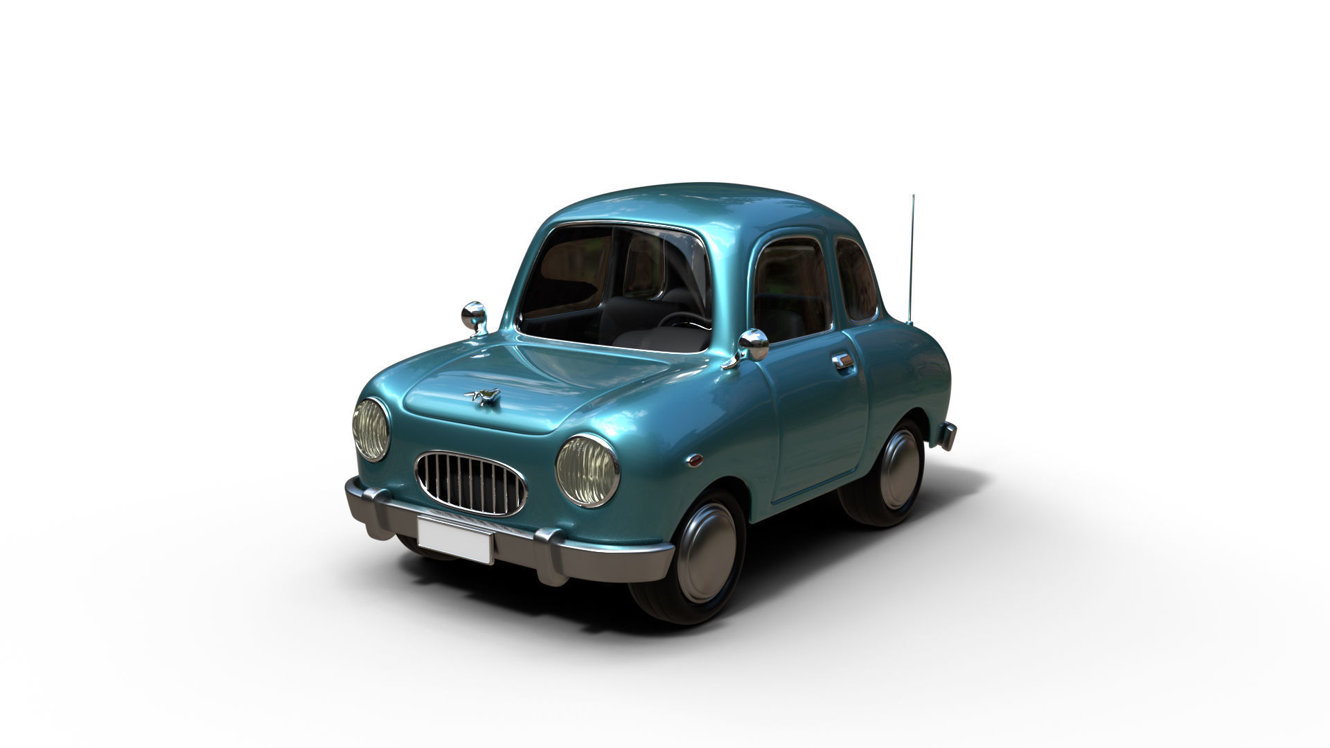 Cartoon Car Rig 3D model rigged | CGTrader