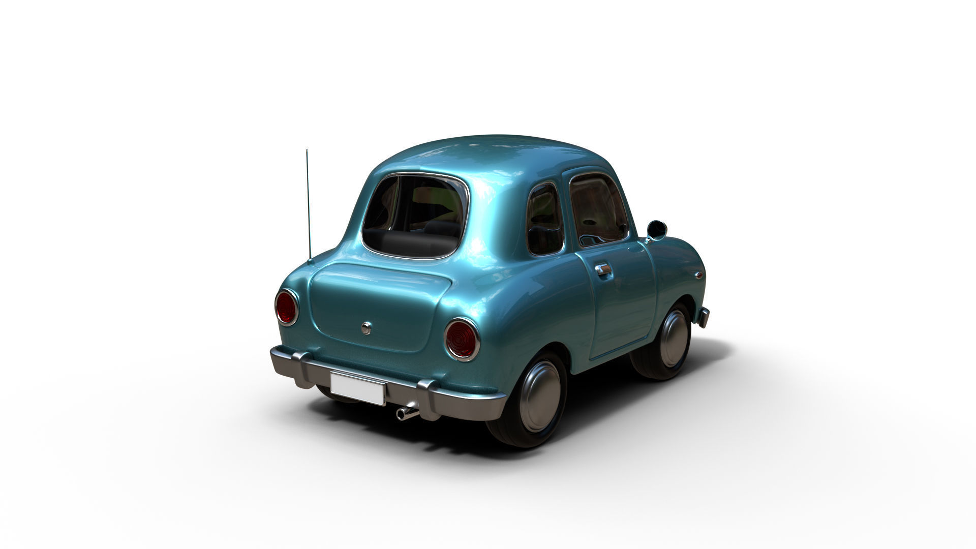 Cartoon Car Rig 3D model rigged | CGTrader