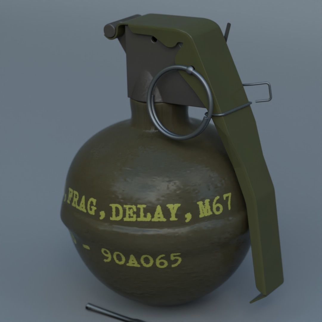 M67 Frag Grenade free 3D model | CGTrader