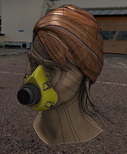 Face mask usable with comercial and improvised filters free 3D model 3D ...