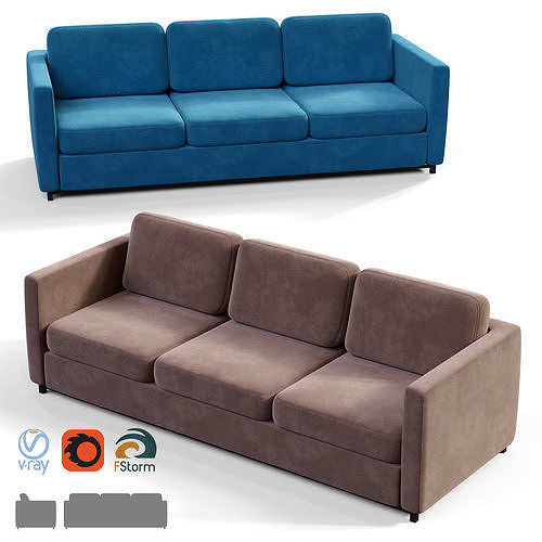 Stylish Seat three 3D model | CGTrader