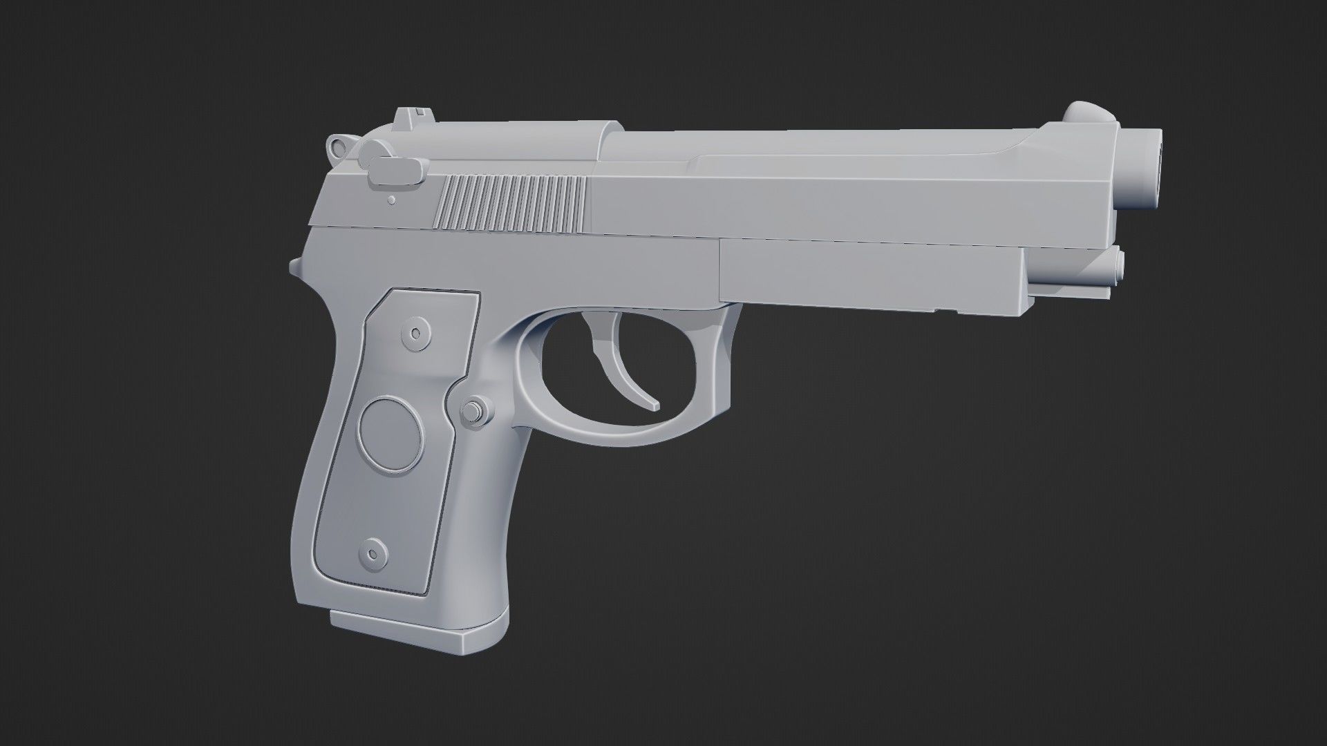 Beretta M9 Pistol 3D model | CGTrader