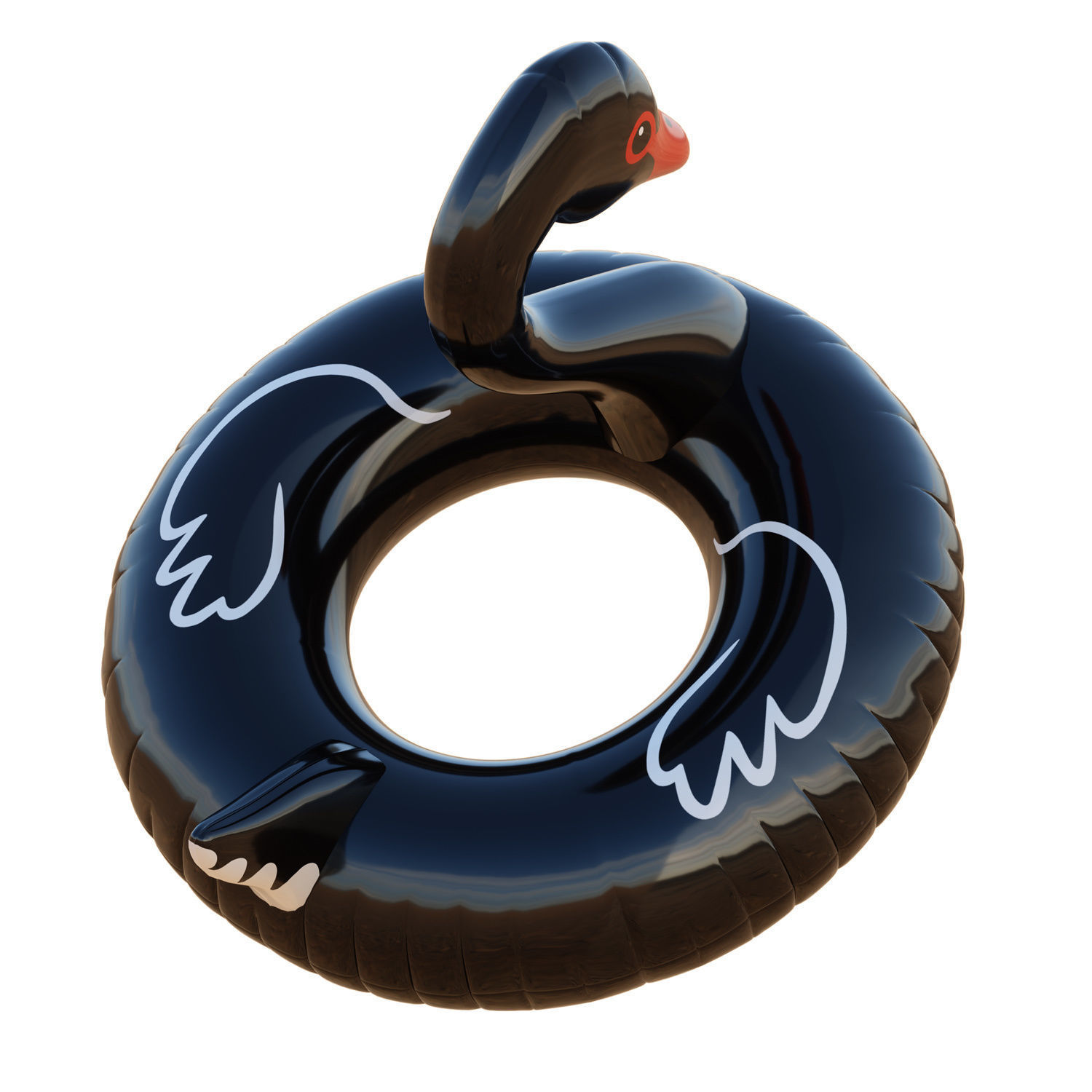 Black Swan Pool Float 3D model | CGTrader