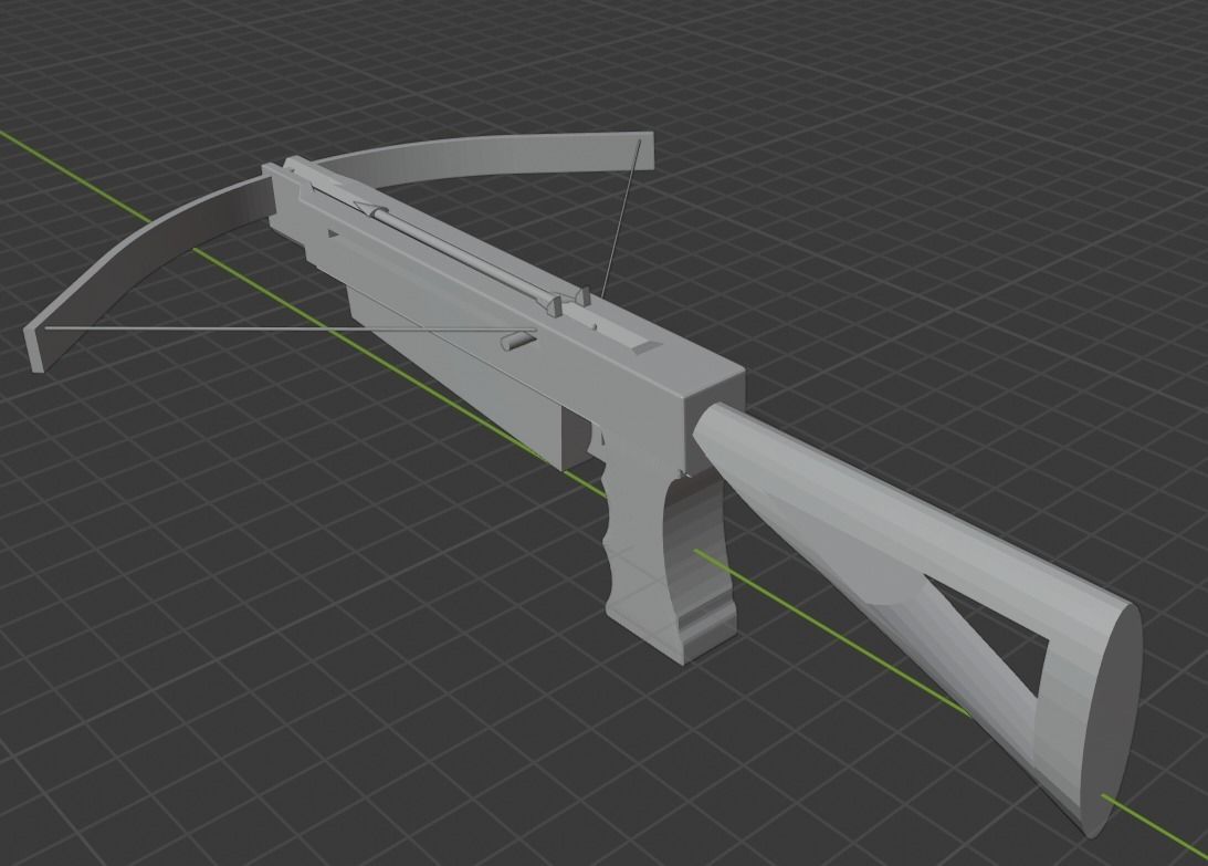 3D model CrossBow and Arrow VR / AR / low-poly | CGTrader