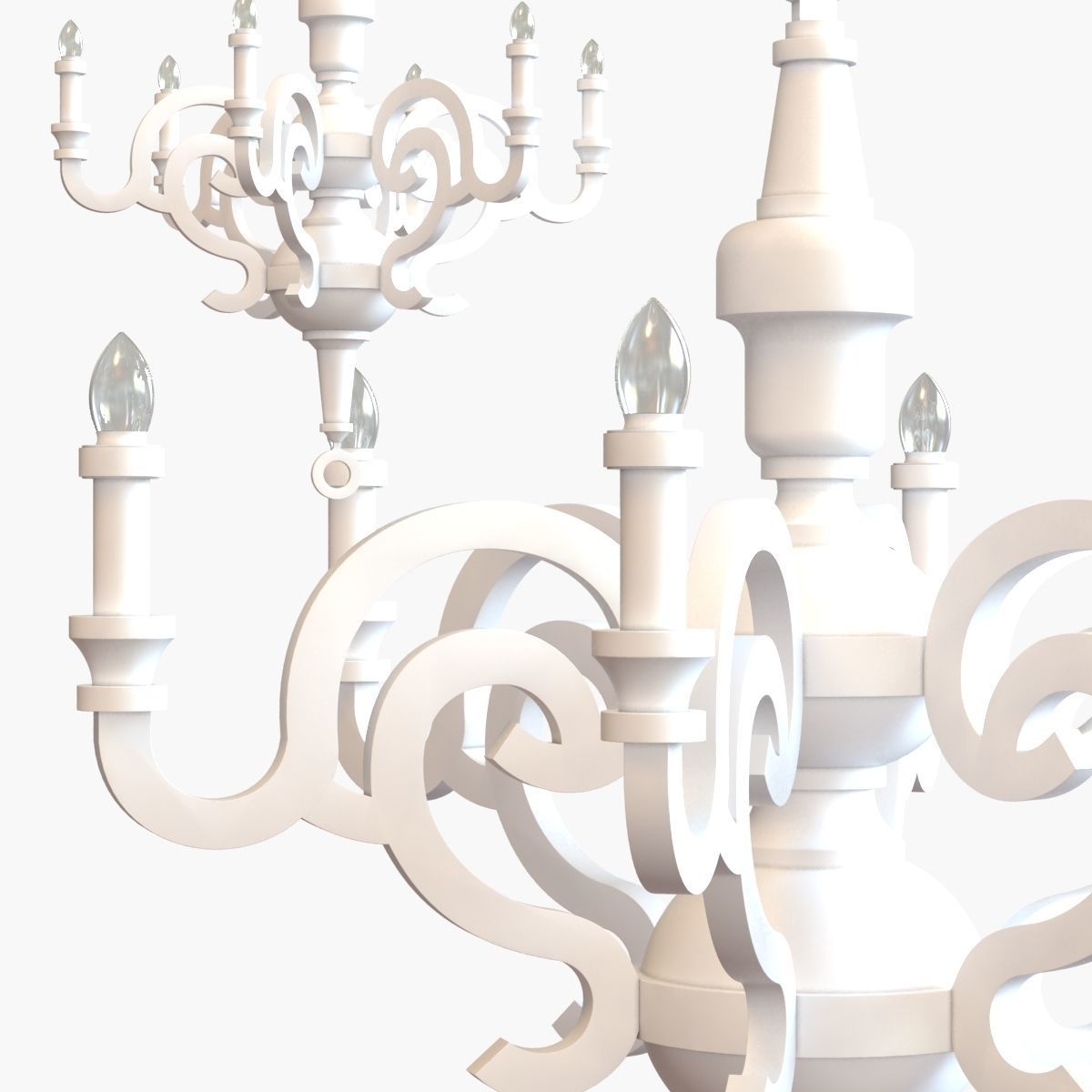 MOOOI - Paper Chandelier L XXL 3D model | CGTrader