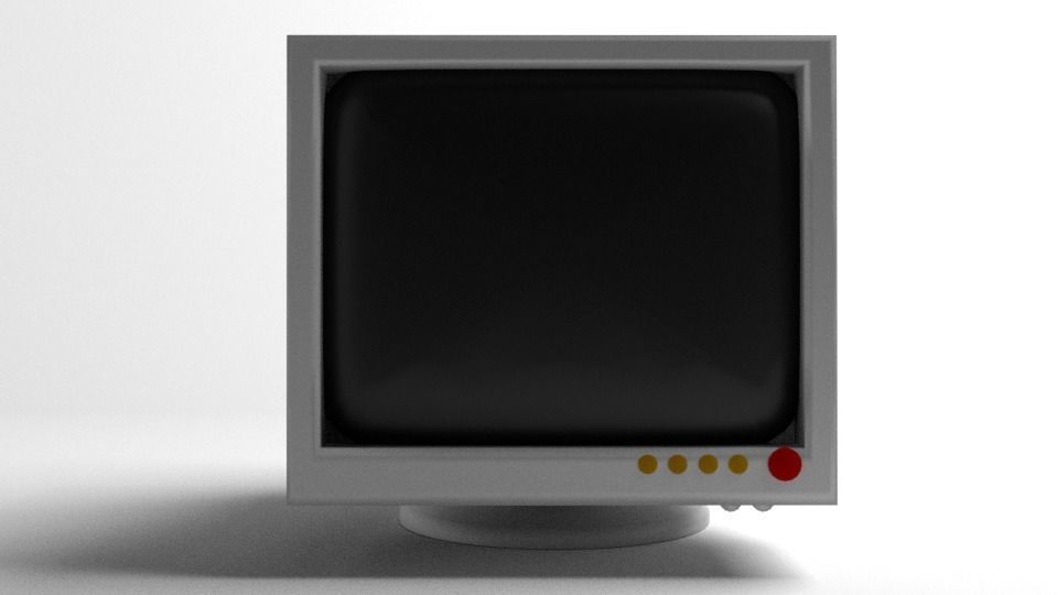 CRT Monitor 18inch 3D model | CGTrader