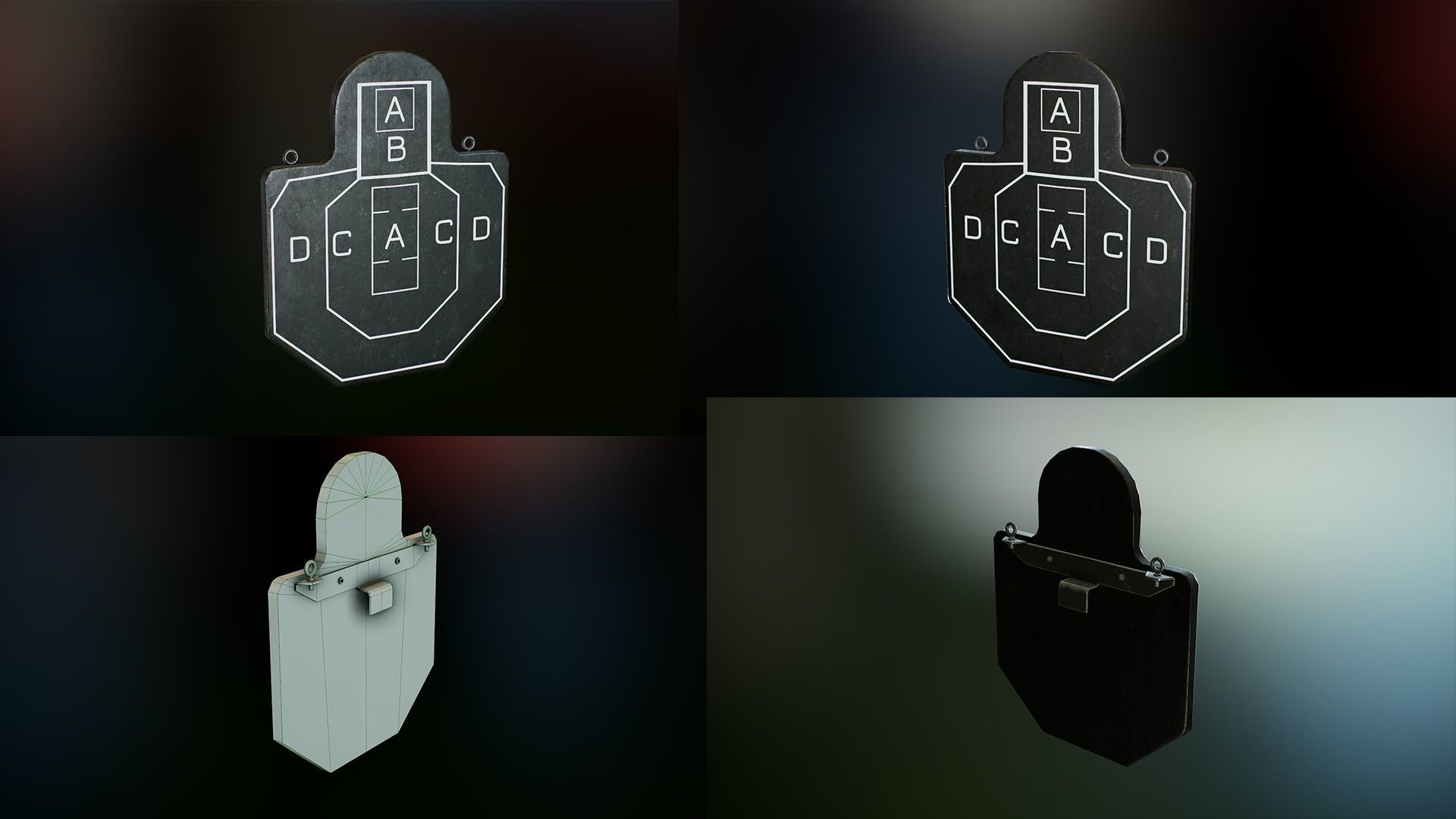 3D model Shooting targets pack VR / AR / low-poly | CGTrader