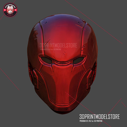Red Hood Helmet - Red Hood Injustice Cosplay Mask 3D model 3D printable ...