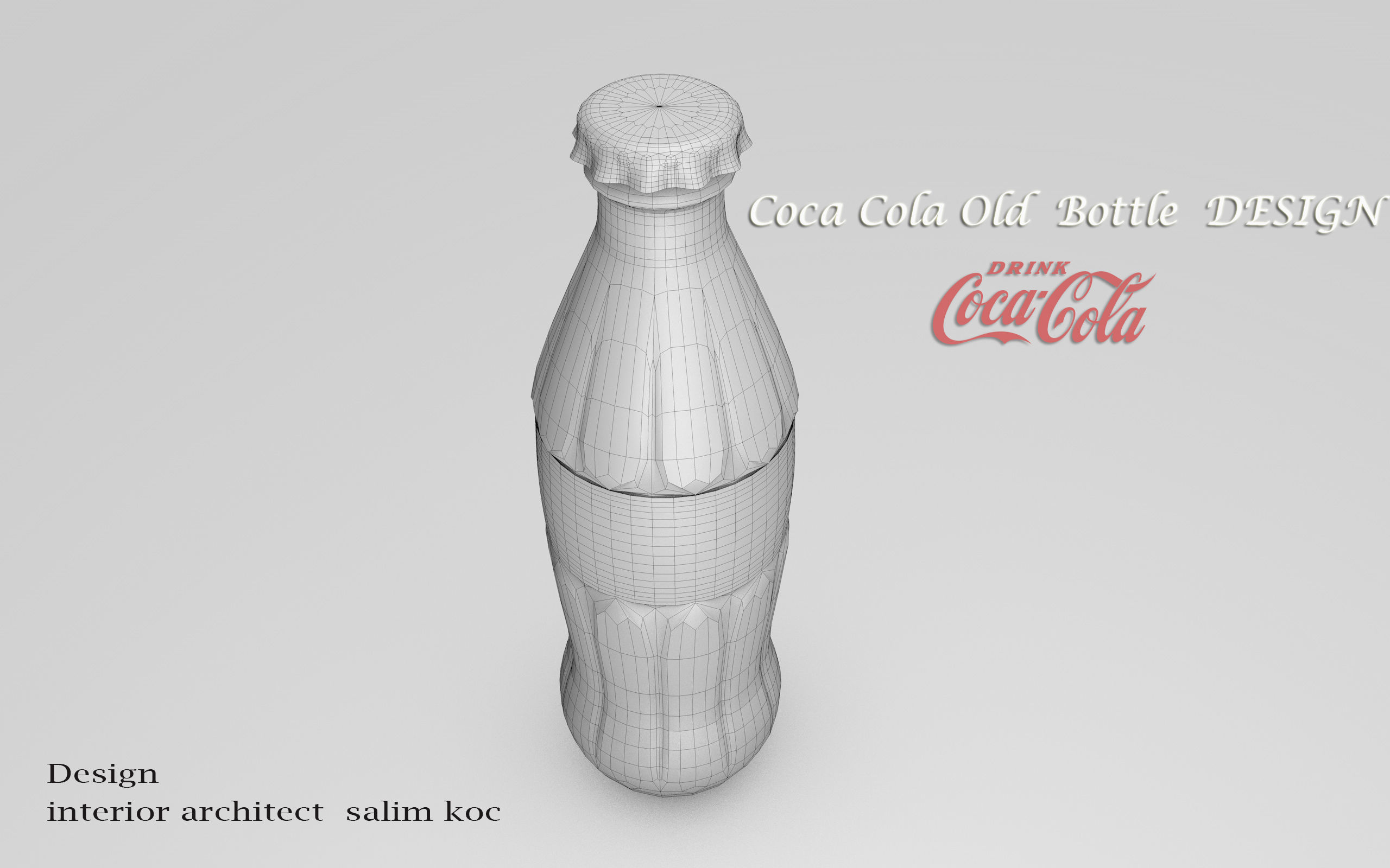 3D model OLD COCA COLA BOTTLE DESIGN VR / AR / low-poly | CGTrader