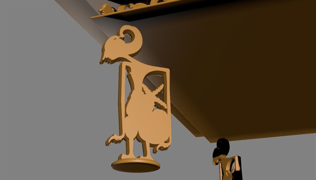 TABLE WAYANG BIMA 3D model | CGTrader