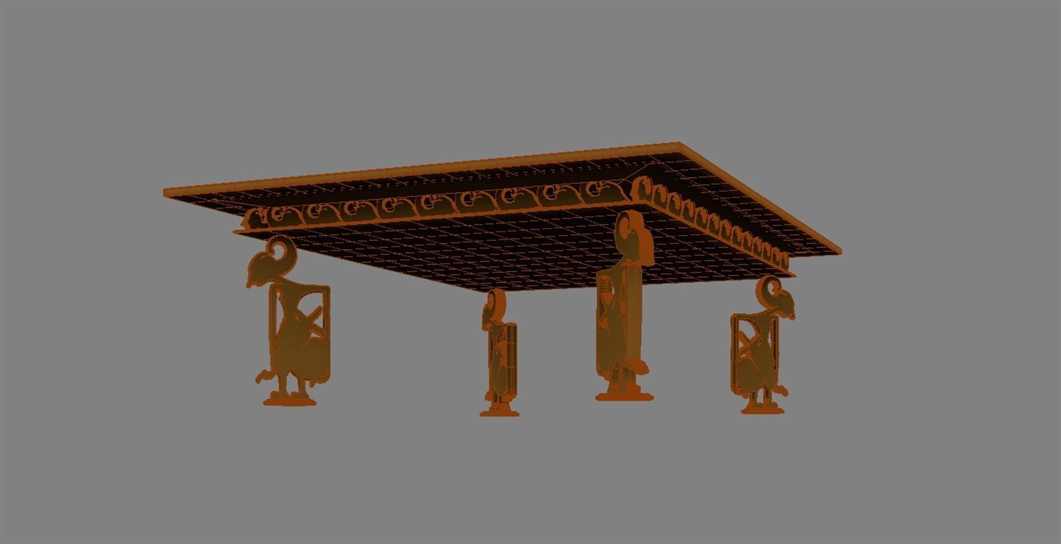 TABLE WAYANG BIMA 3D model | CGTrader