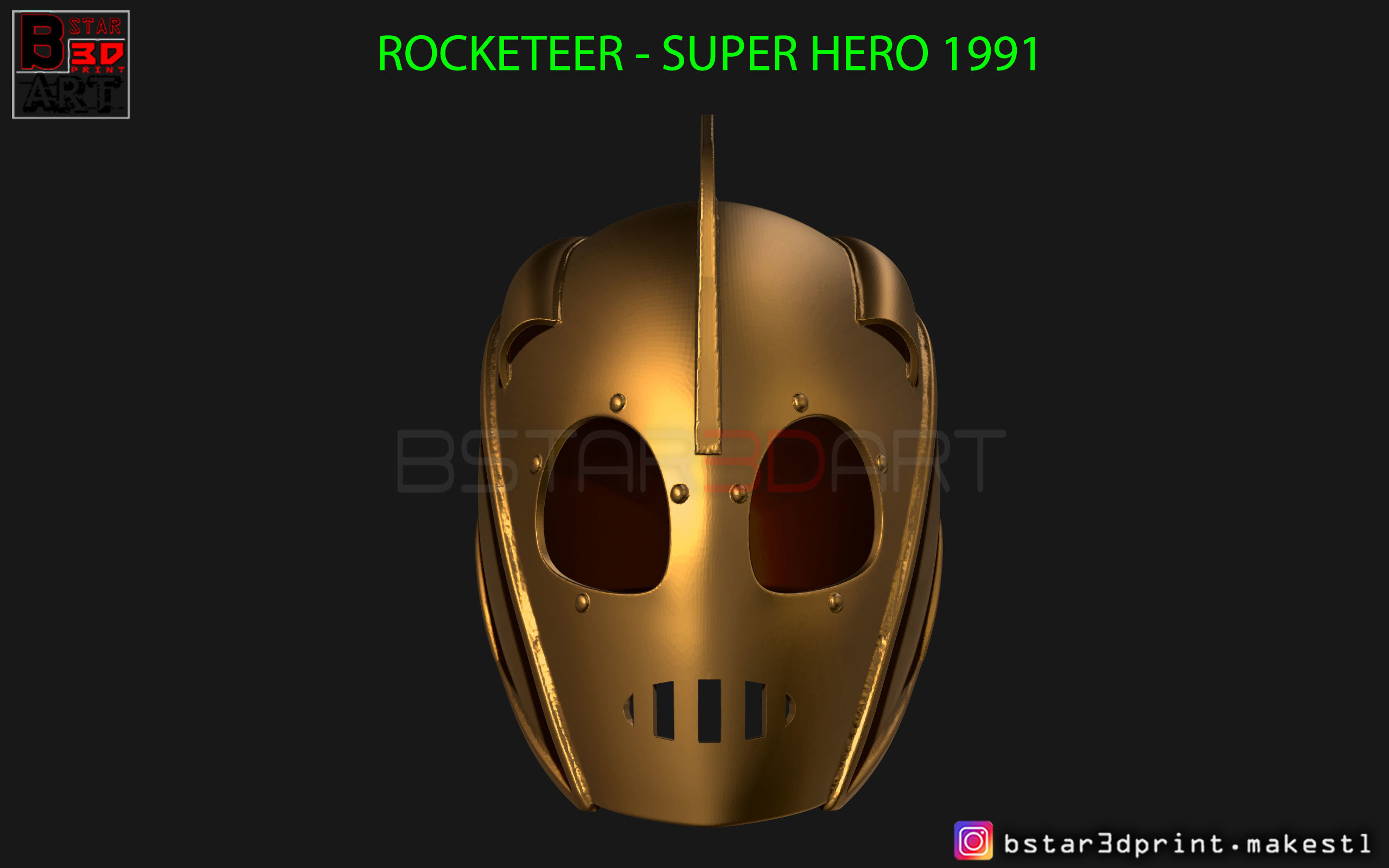 The Rocketeer Helmet - Super hero 1991 3D model 3D printable | CGTrader