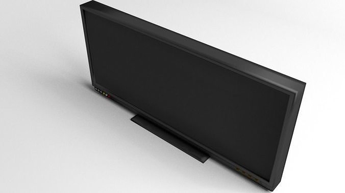Television Monitor 50inch 3D model | CGTrader