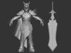 Fantasy Knight High poly Zbrush project 3D model | CGTrader