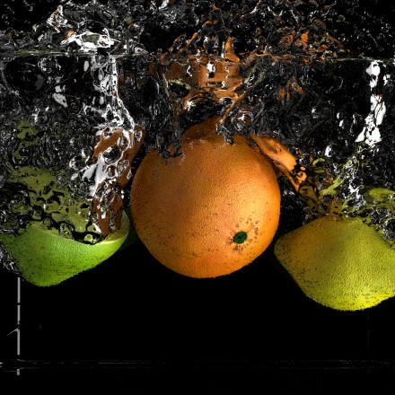 Realistic fruit splash 3D model | CGTrader
