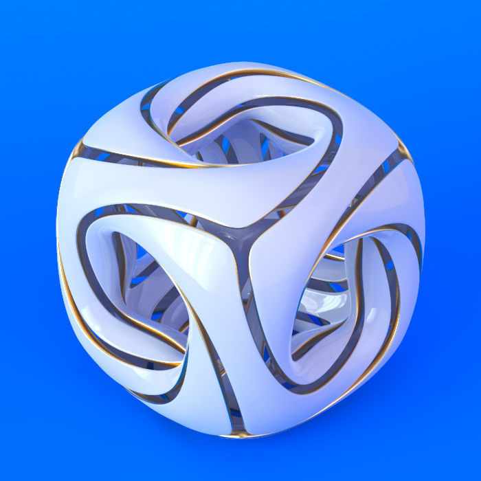 rounded cube 3D model | CGTrader