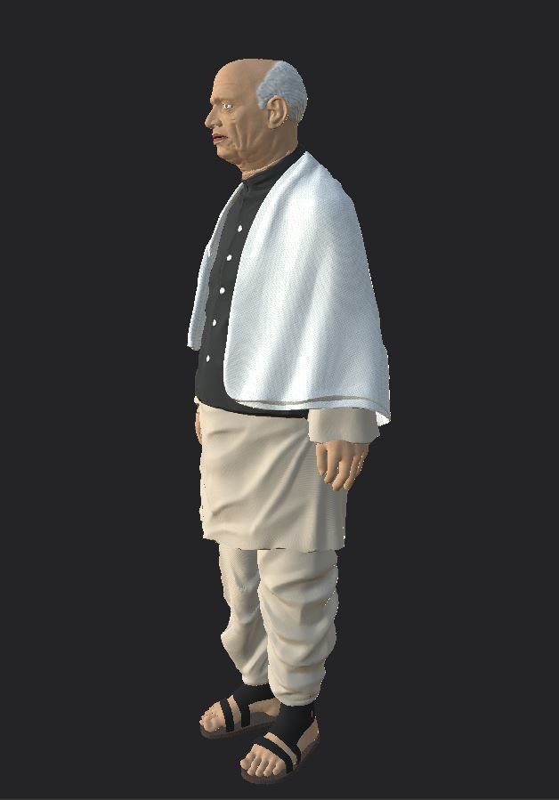 3D model sardar vallabhbhai patel statue of unity VR / AR / low-poly ...