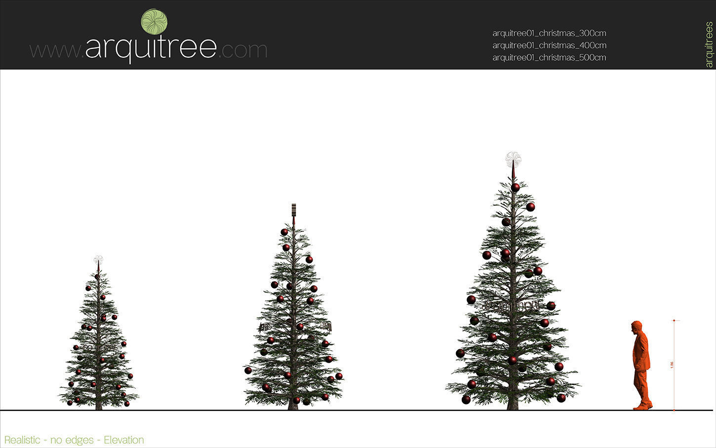 Revit scalable and detailed conifer tree arquitree01 free 3D model ...