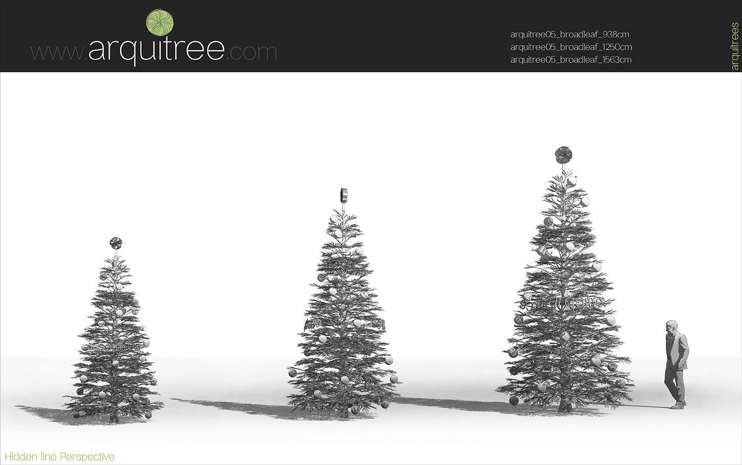 Revit scalable and detailed conifer tree arquitree01 free 3D model ...