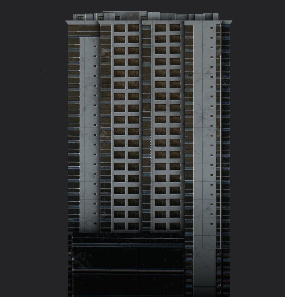 3D model BLU building VR / AR / low-poly | CGTrader