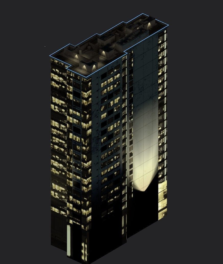 3D model BLU building VR / AR / low-poly | CGTrader