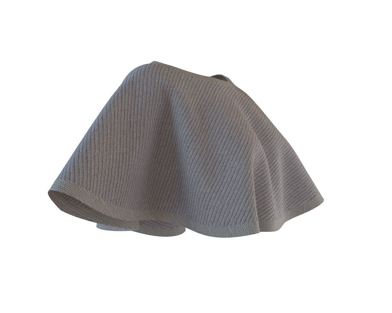 Stylish Designer Poncho Top 3D model 3D model | CGTrader