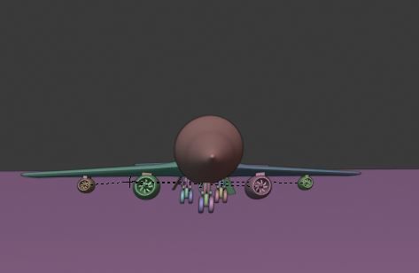 3D model 3d object airplane and hangar VR / AR / low-poly animated ...