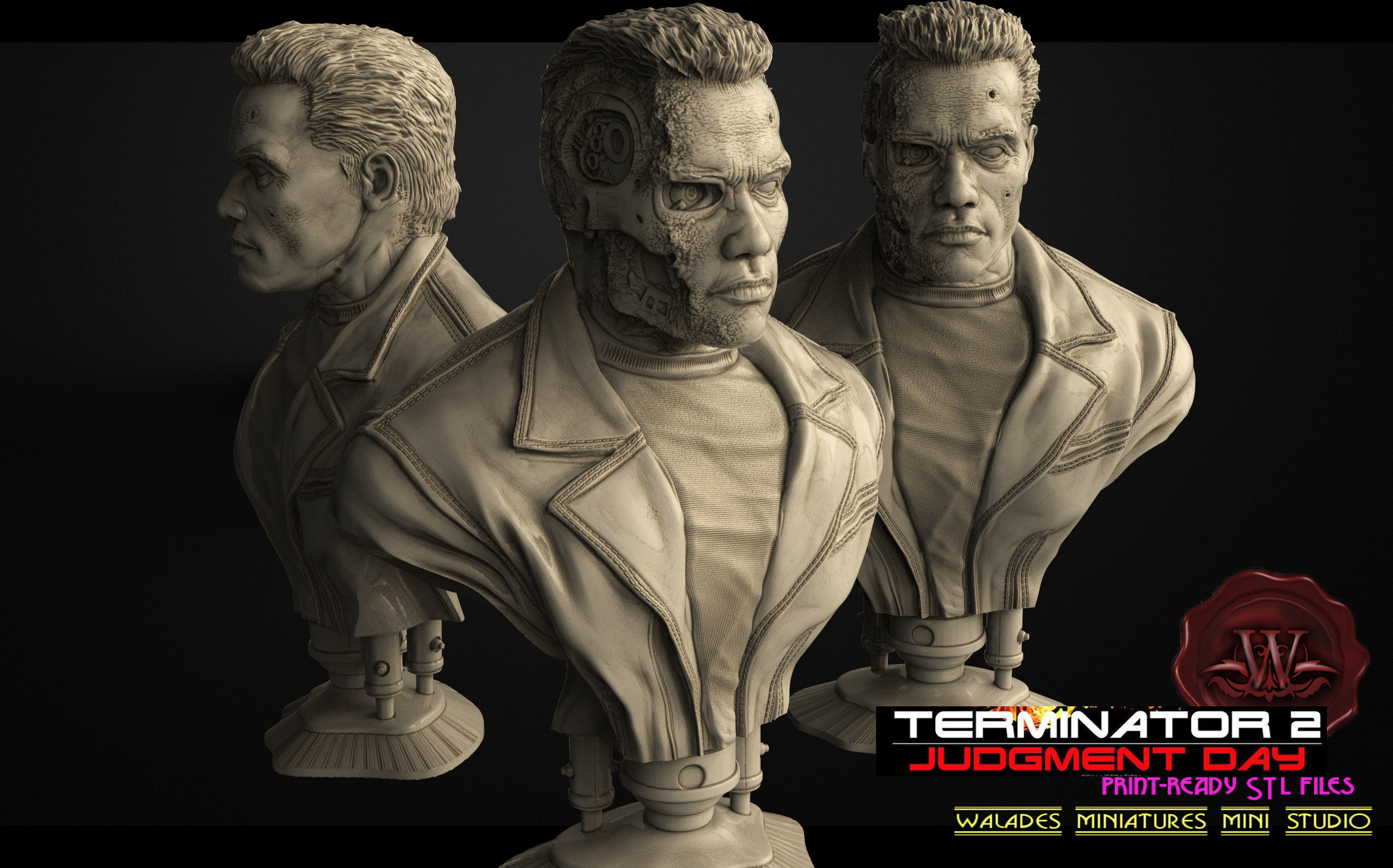 Terminator2 3D model 3D printable | CGTrader
