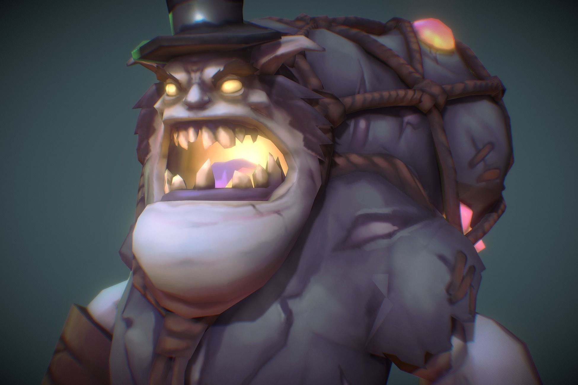 3D model Ghoul Monsters Crew - Low Poly Hand Painted VR / AR / low-poly ...