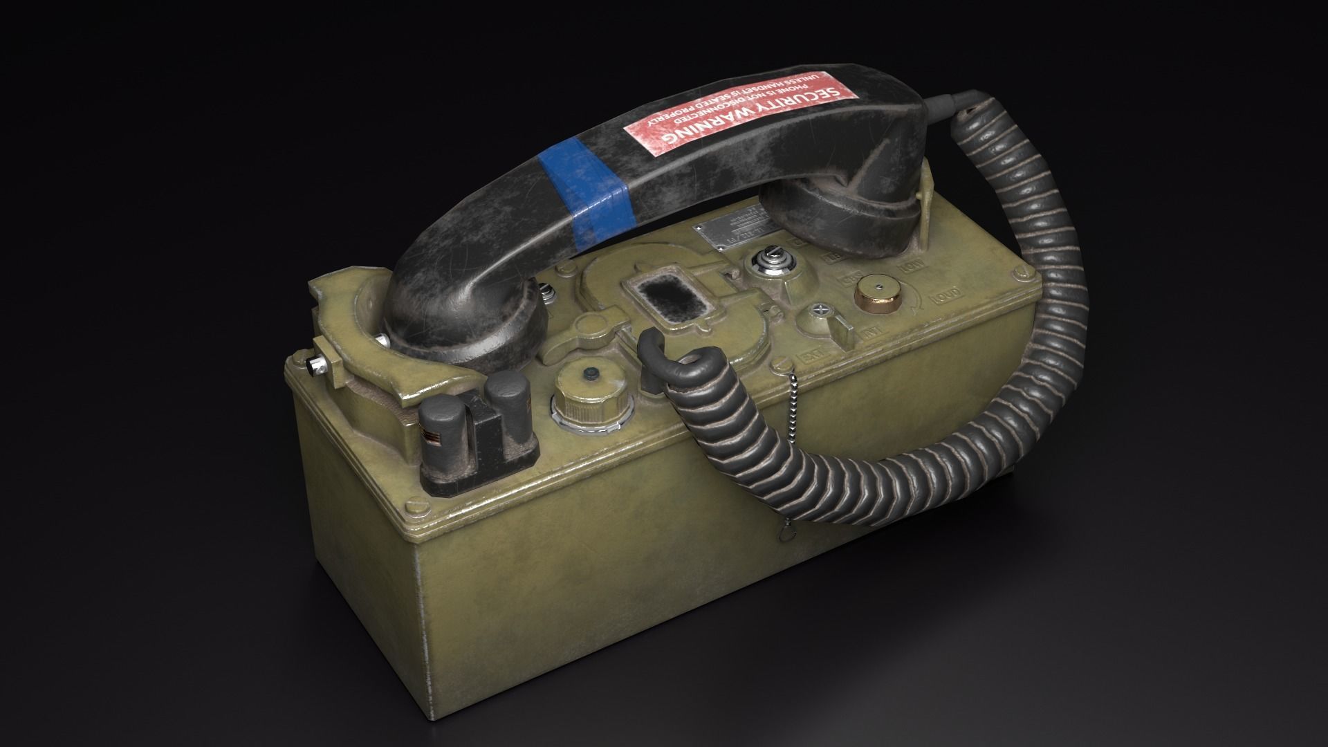 3D model Military field phone TA-312pt VR / AR / low-poly | CGTrader