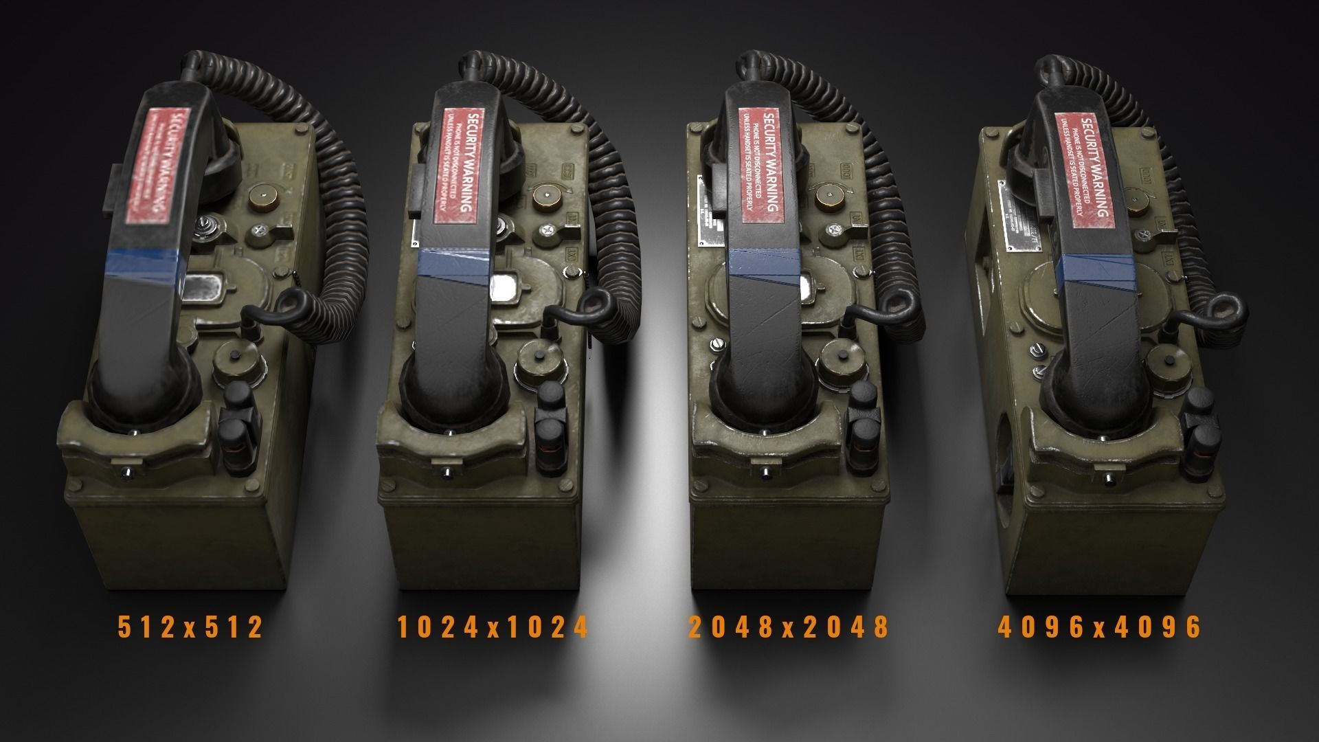 3D model Military field phone TA-312pt VR / AR / low-poly | CGTrader