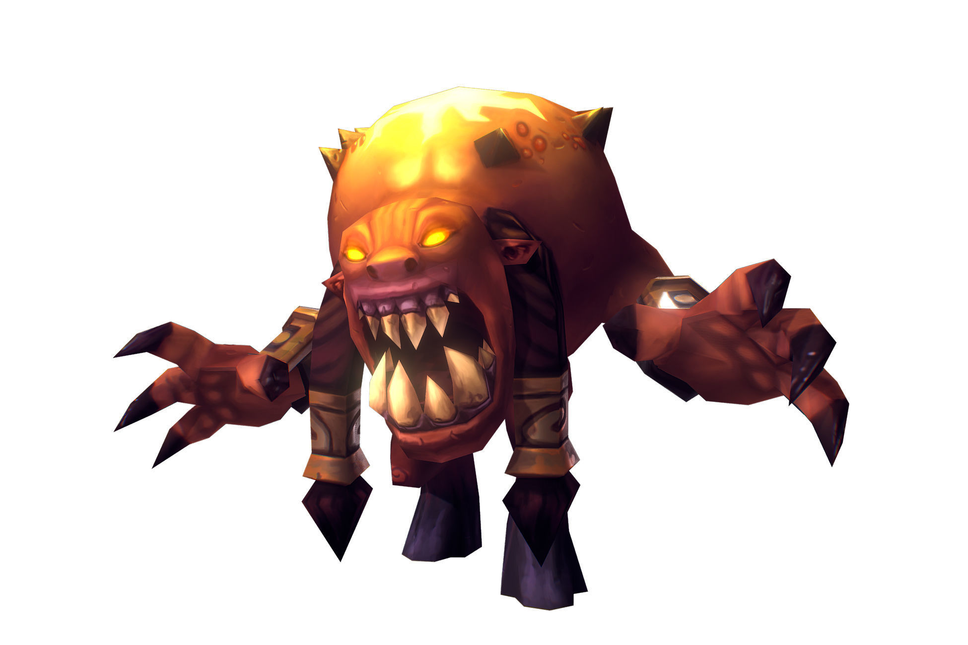 3D model Demon Living Bomb - Low Poly Hand Painted VR / AR / low-poly ...