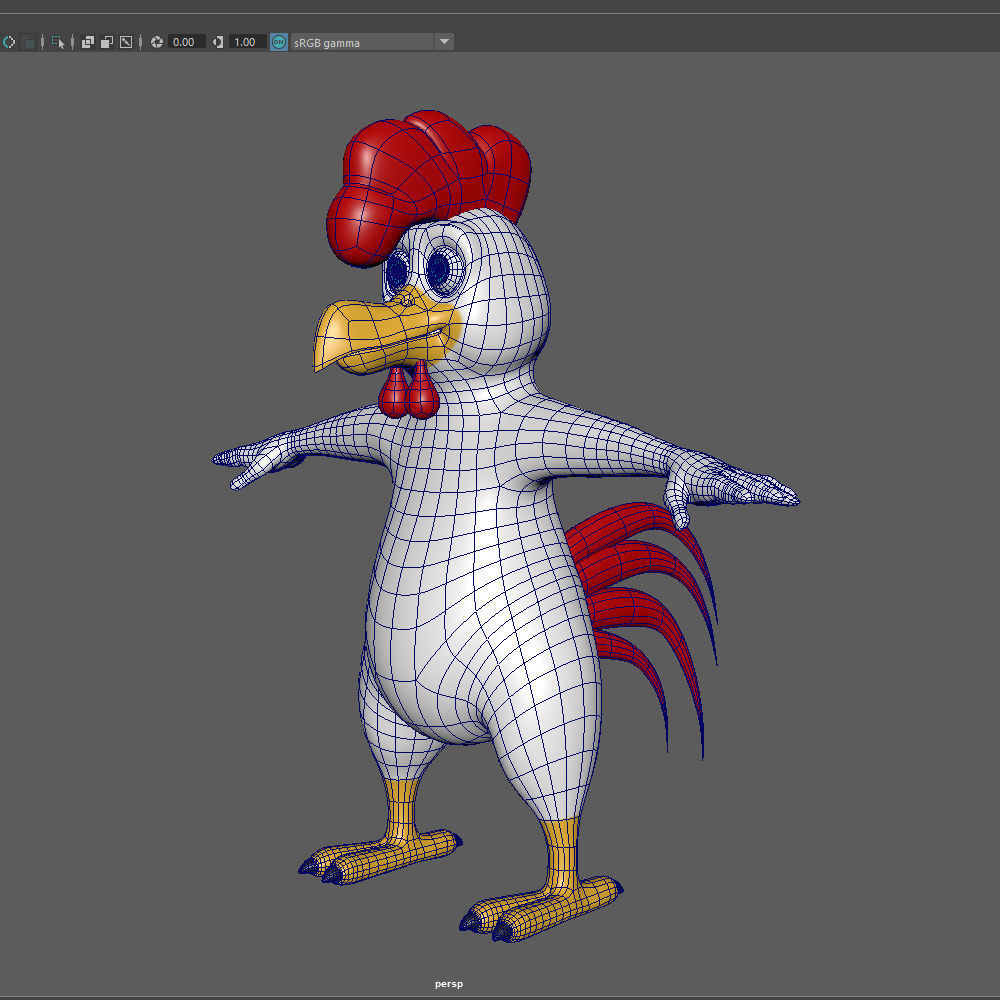 Rooster Cartoon 3D model | CGTrader