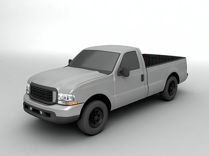 Standard Cab Pickup Truck 4x4 3D model | CGTrader