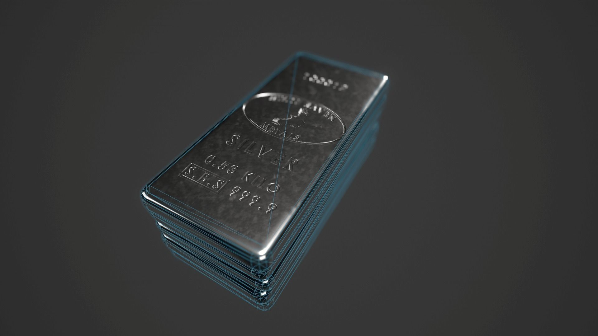 3D model Precious Metal Ingot Set VR / AR / low-poly | CGTrader