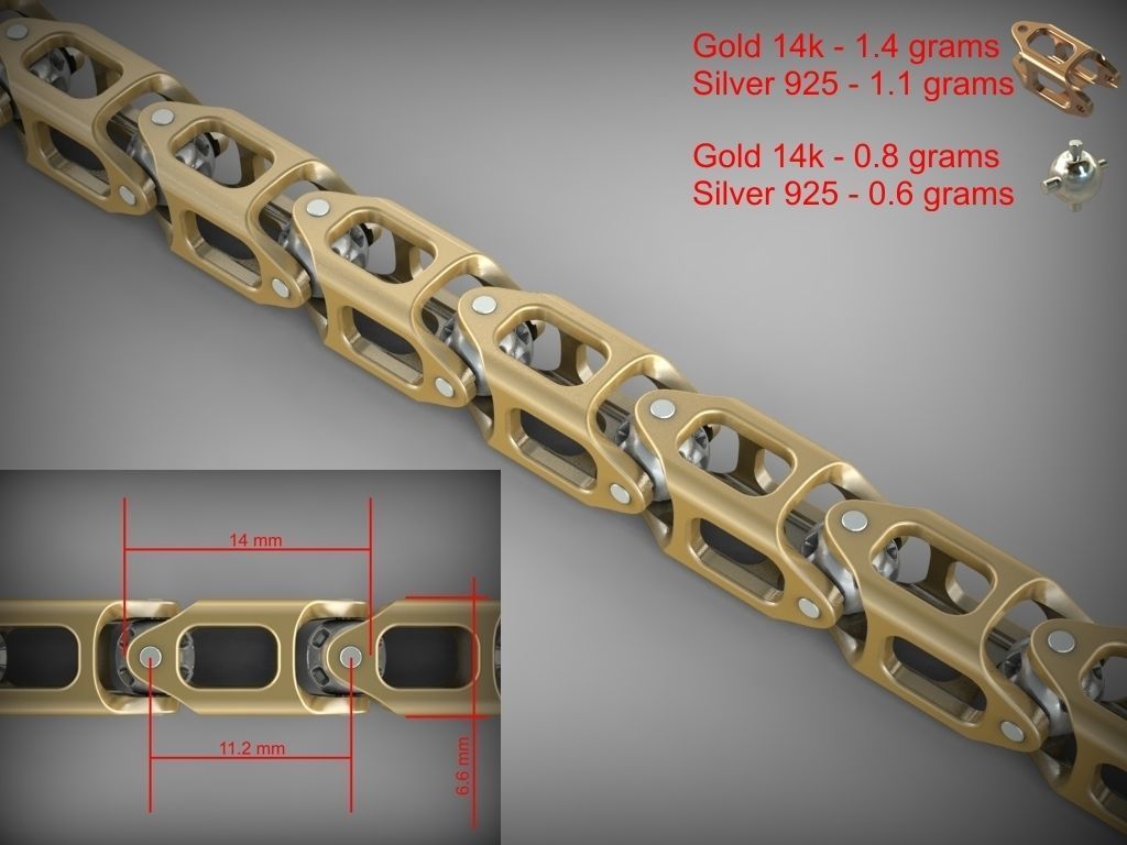Chain Link 163 3D model 3D printable | CGTrader