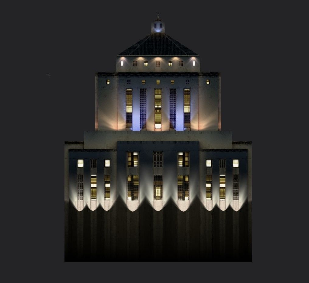 3D model Alameda County Courthouse VR / AR / low-poly | CGTrader