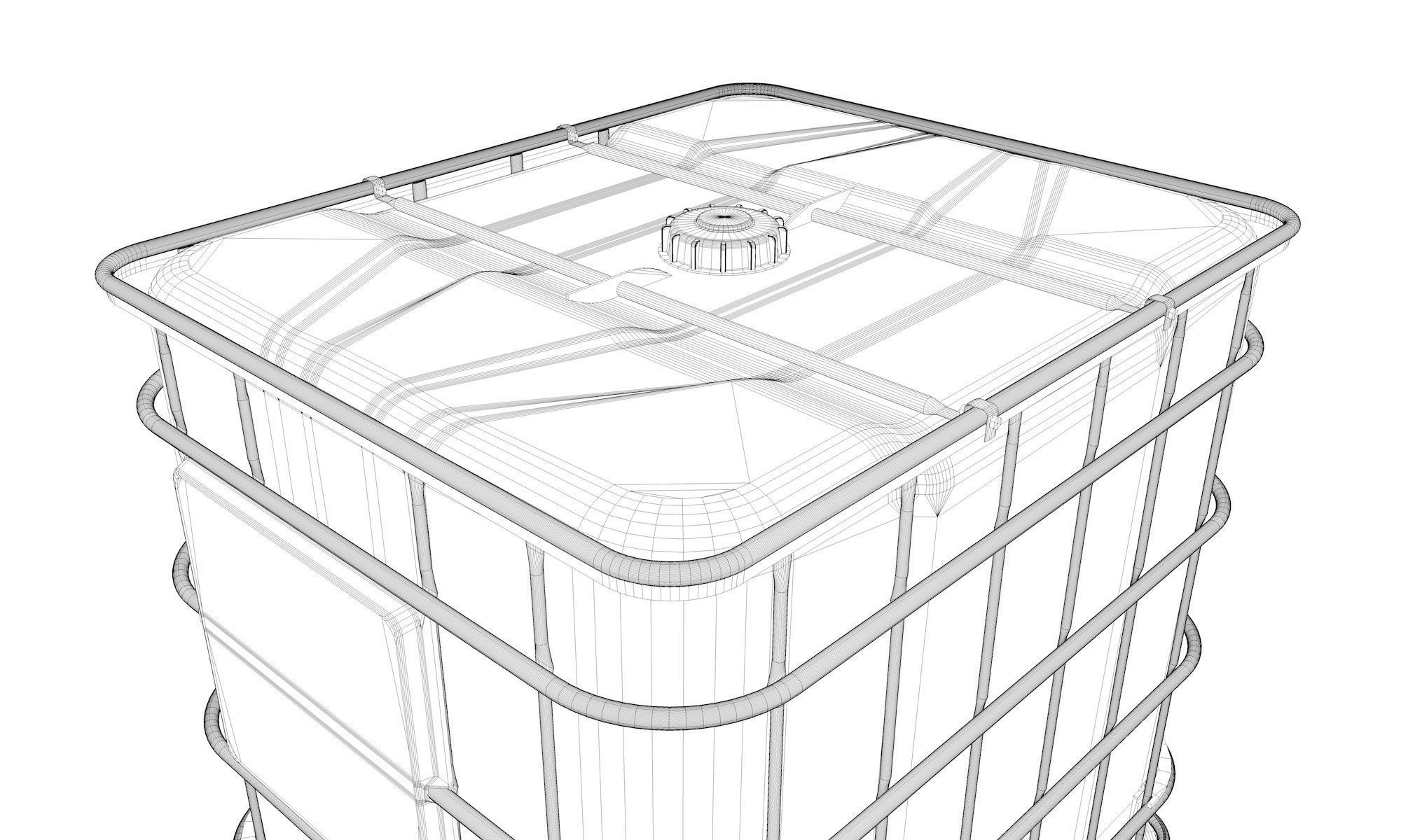 Water Tank IBC 3D model | CGTrader