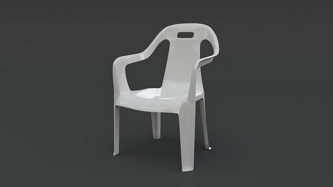 Plastic chair free 3D model | CGTrader