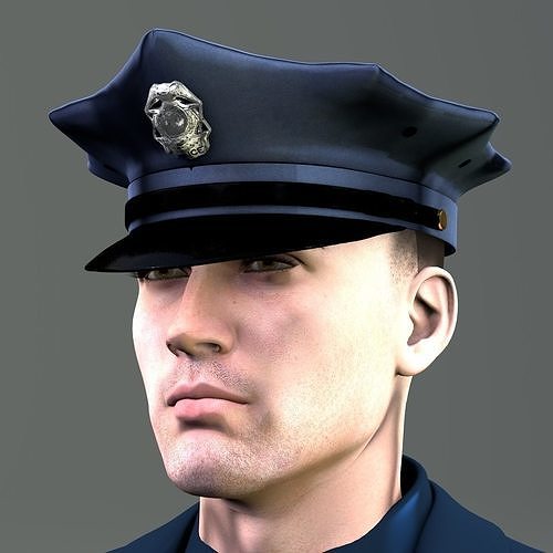 Police Cap Package 3D model | CGTrader