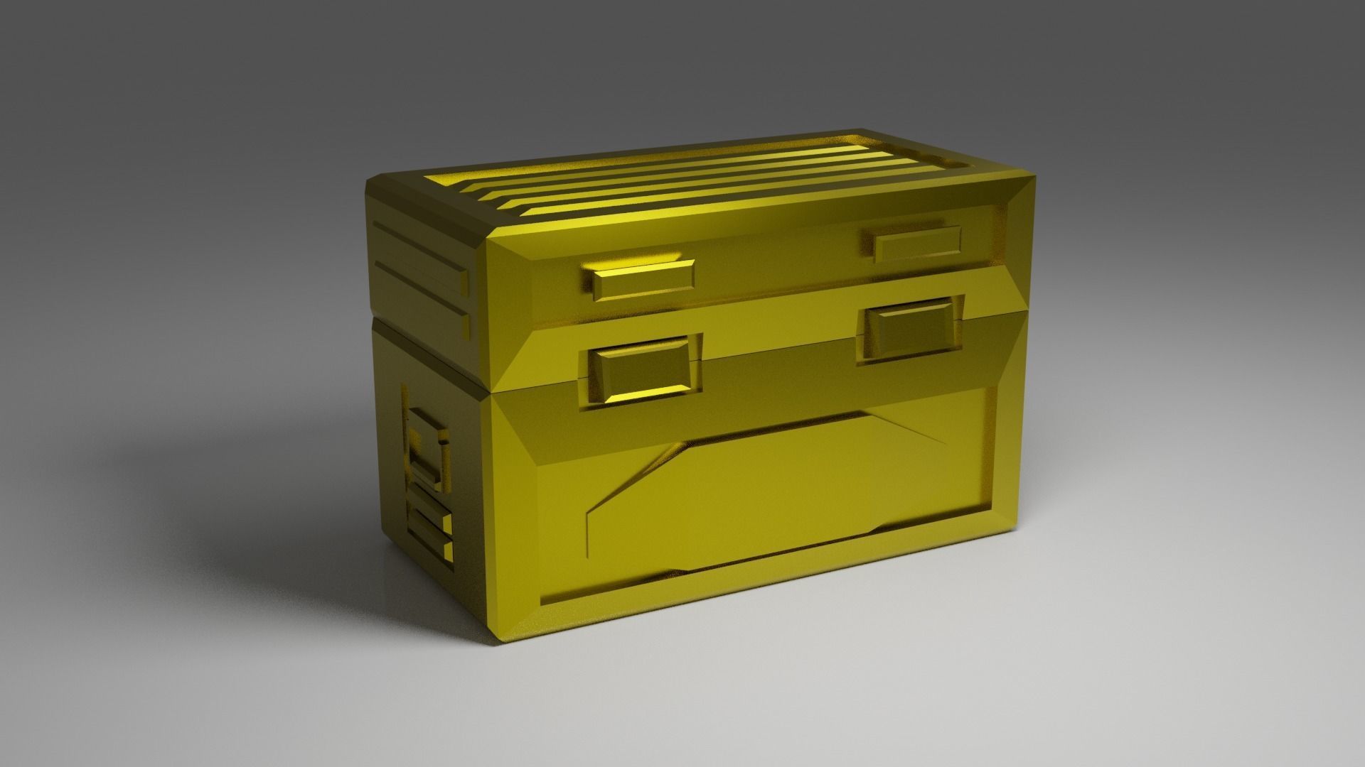 3D model Armored Box VR / AR / low-poly | CGTrader