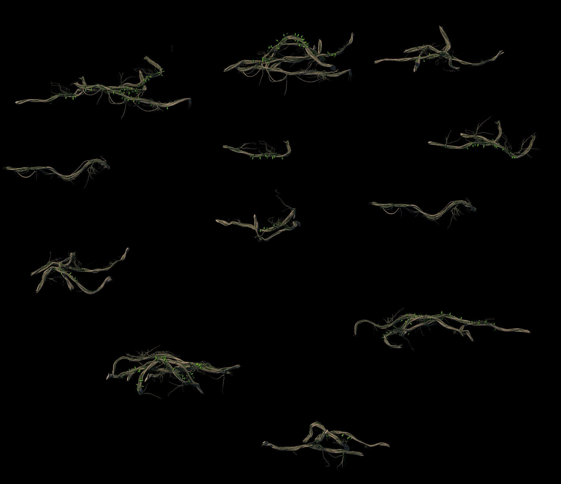 Big Trees - Vines 03 3D model | CGTrader