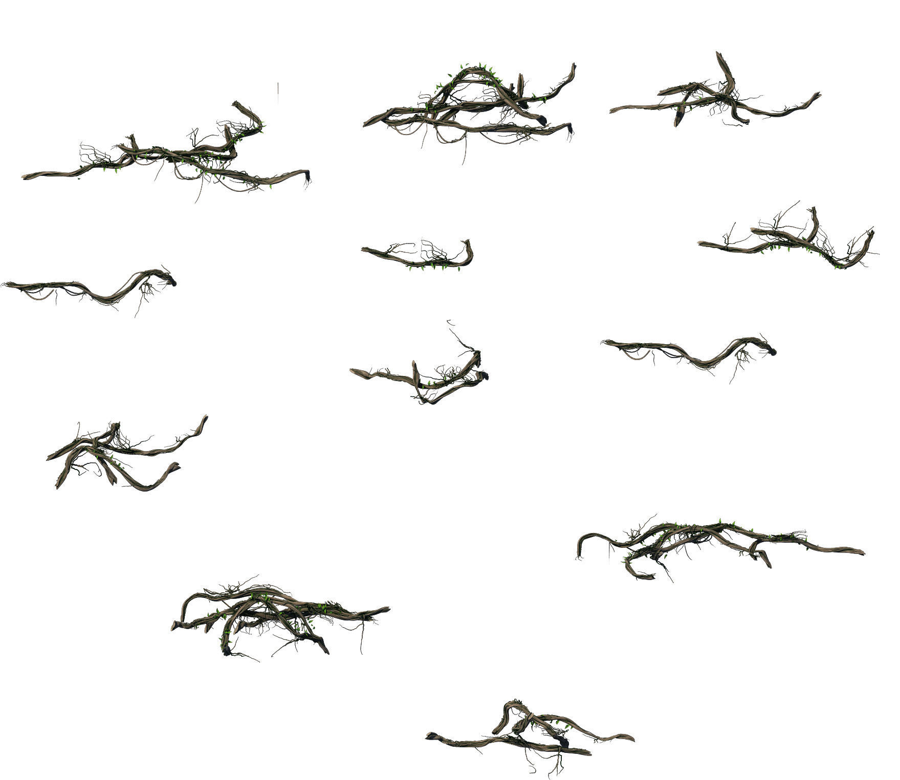 Big Trees - Vines 03 3D model | CGTrader