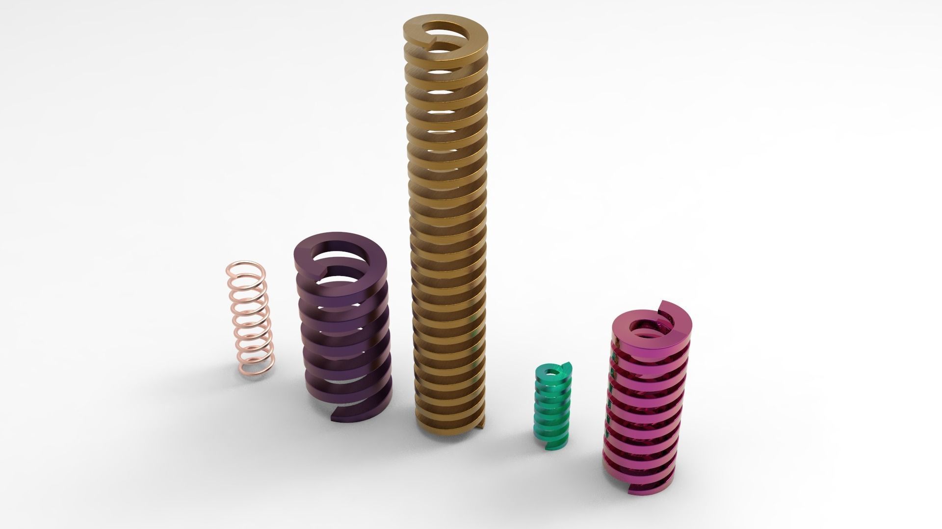 Springs 3D printable model | CGTrader