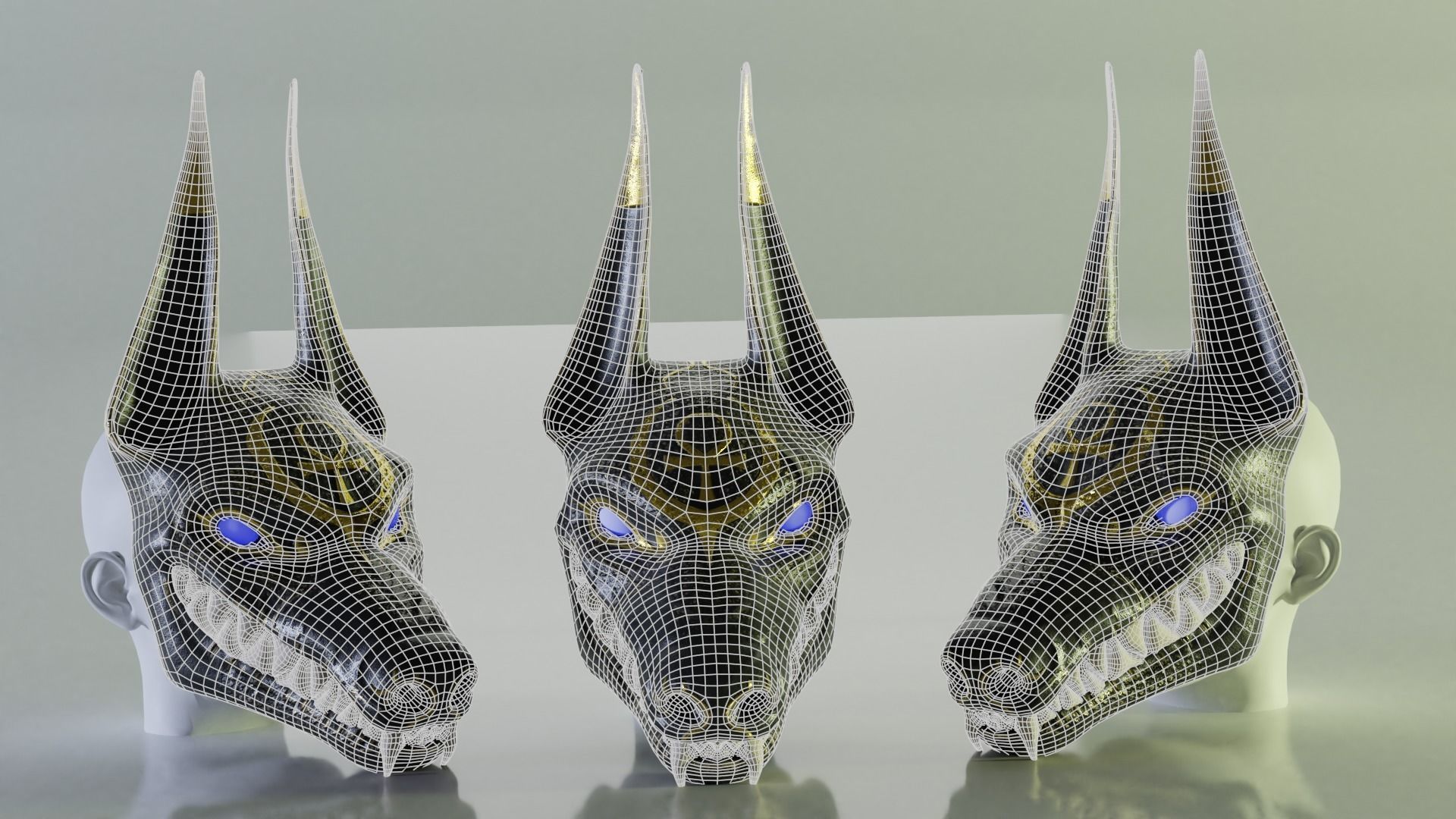 Anubis Mask 3D model | CGTrader