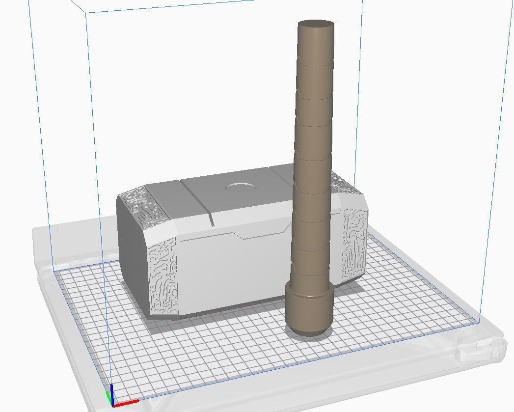 Mjolnir 3D model 3D printable | CGTrader