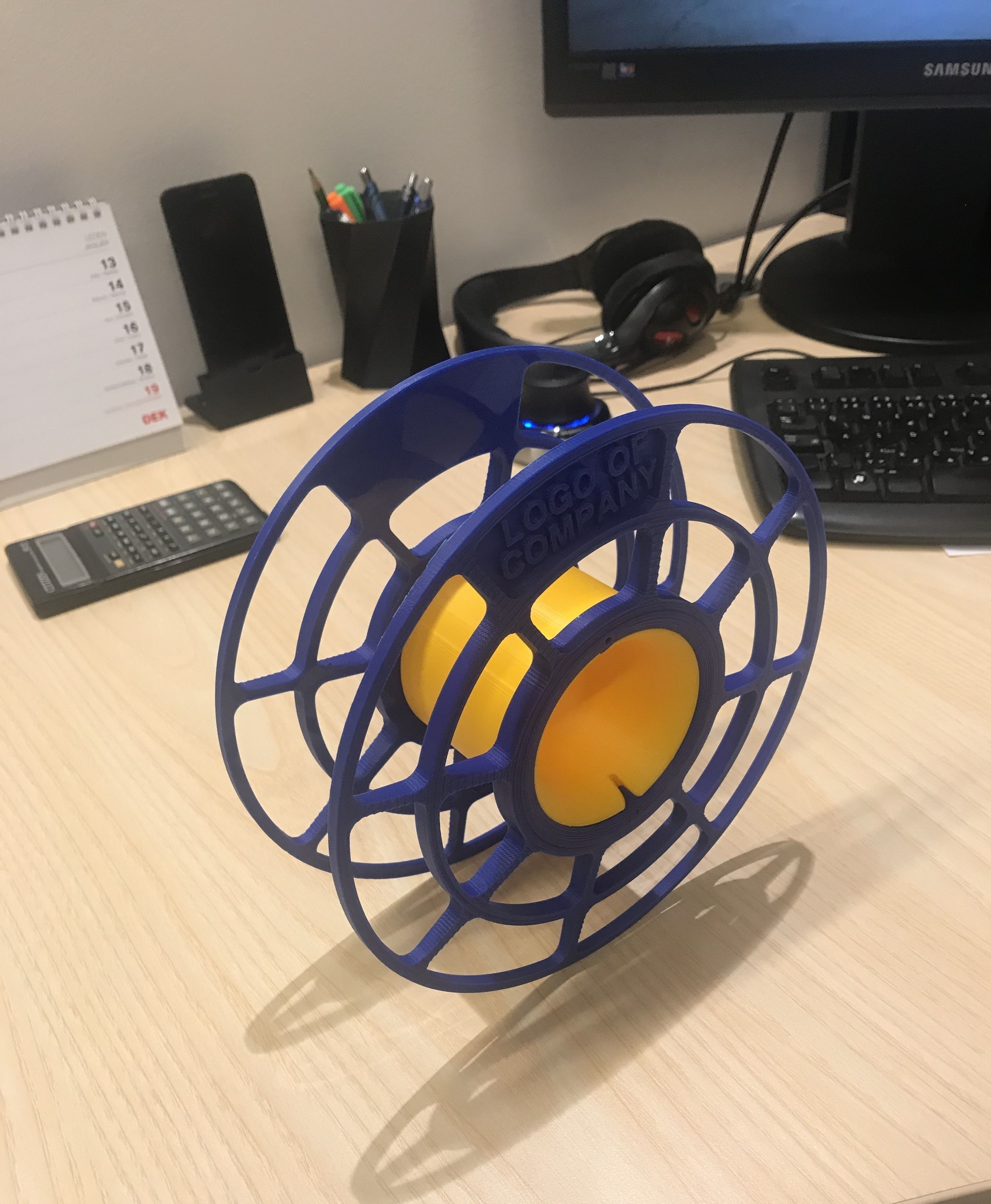 Empty spool assembly 3D model 3D printable | CGTrader