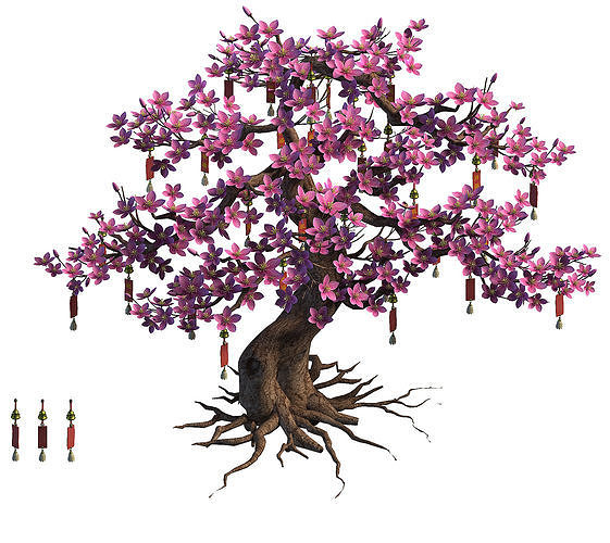Wishing Tree 61 3D model | CGTrader